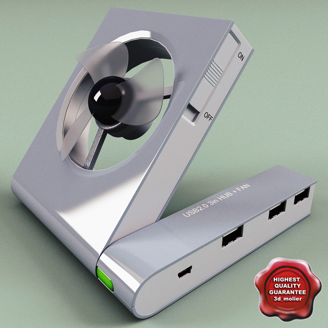 3d usb fan v3 model