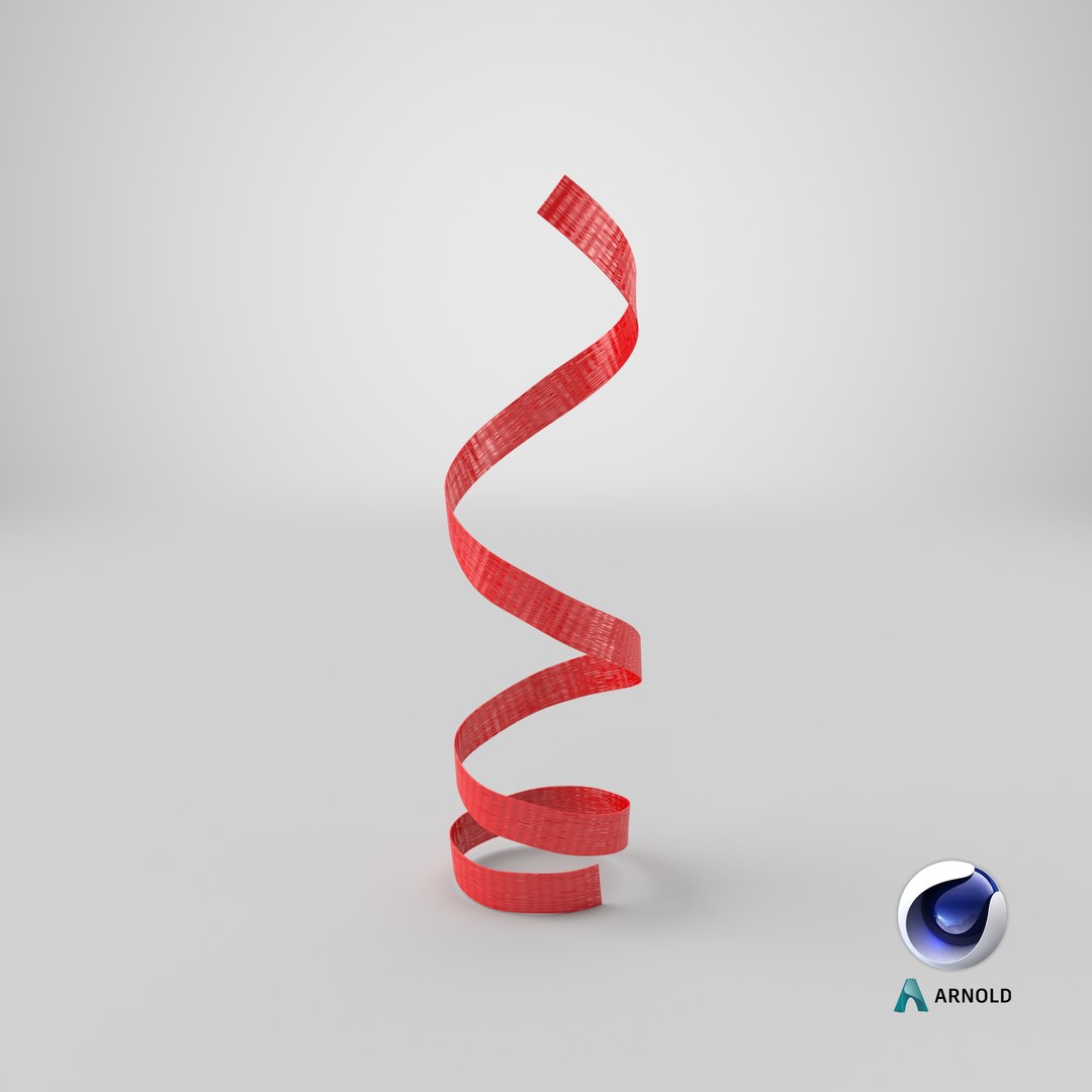 Curly Ribbon 02 3D Model - TurboSquid 1648708
