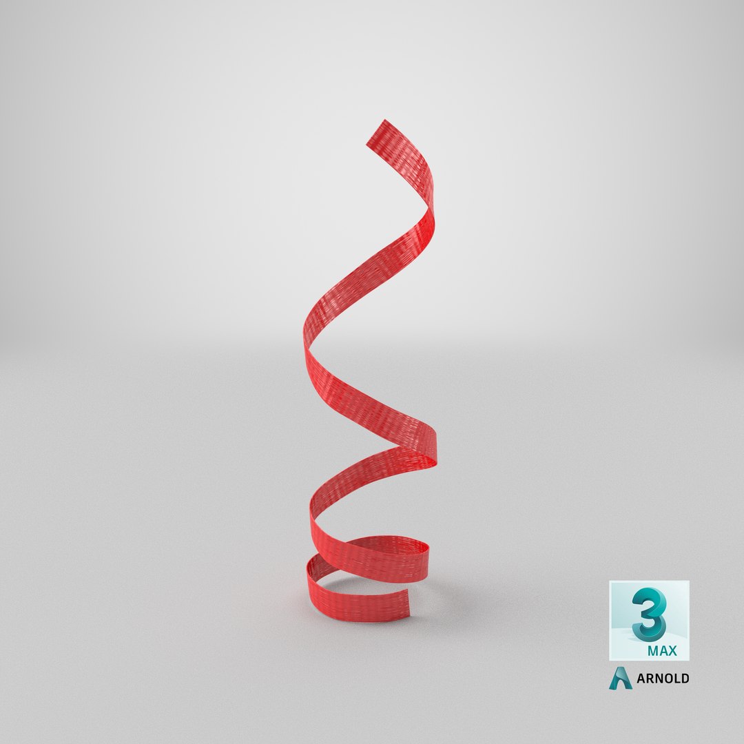 Curly Ribbon 02 3D Model - TurboSquid 1648708