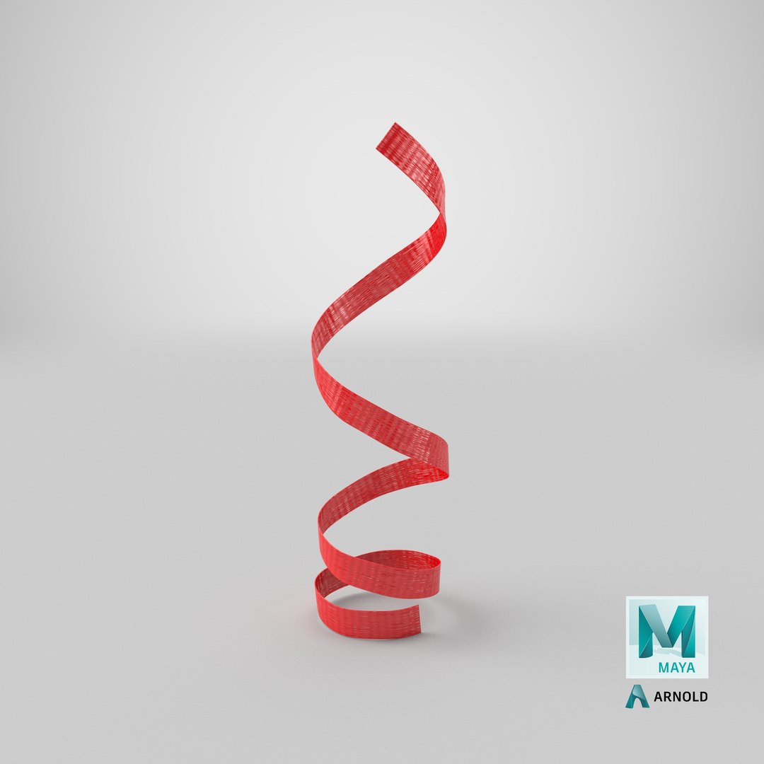 Curly Ribbon 02 3D Model - TurboSquid 1648708