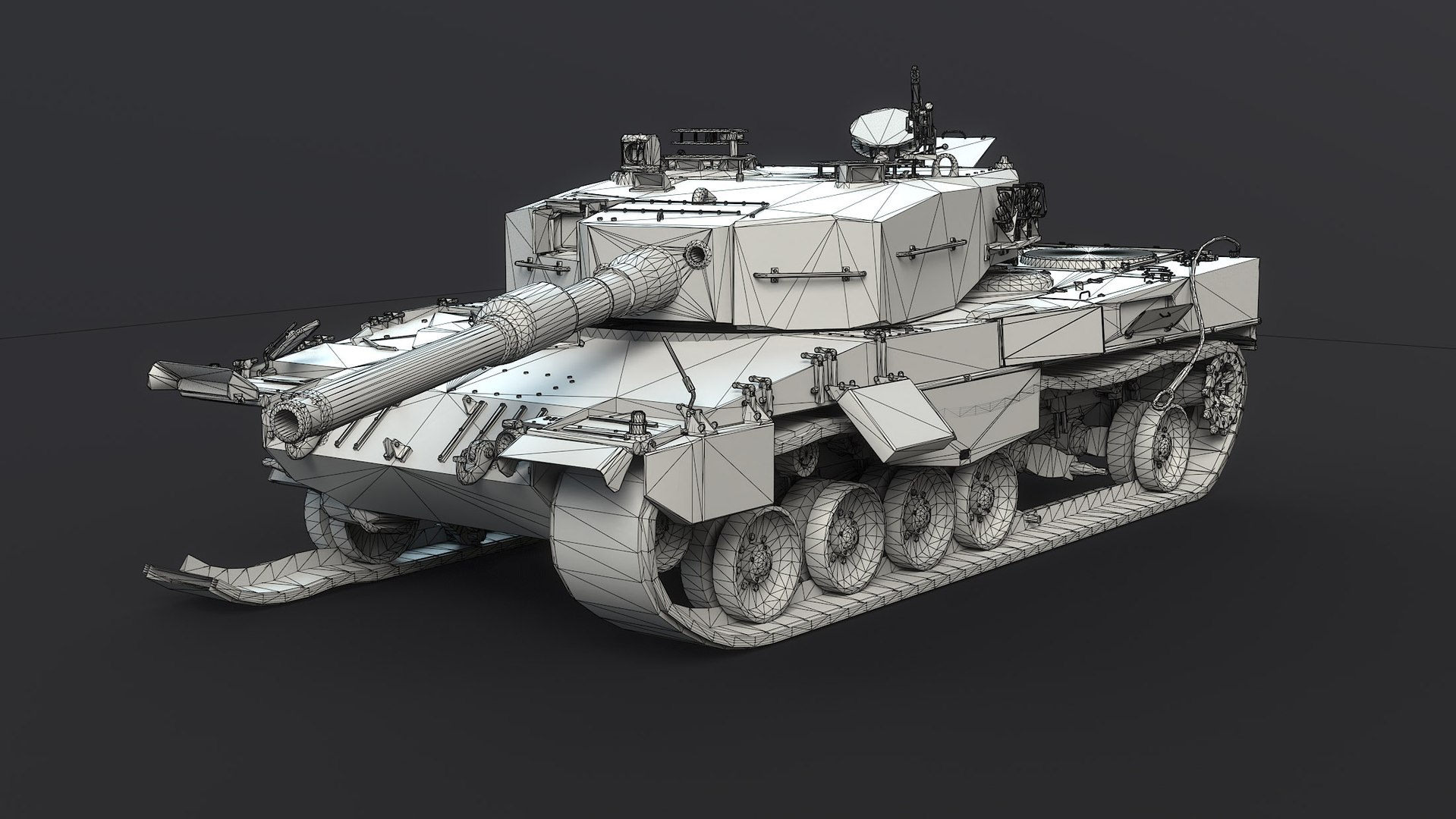 3D Leopard 2A4 Destroyed Model - TurboSquid 2138785