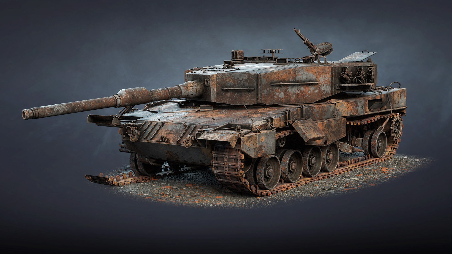 3D Leopard 2A4 Destroyed Model - TurboSquid 2138785