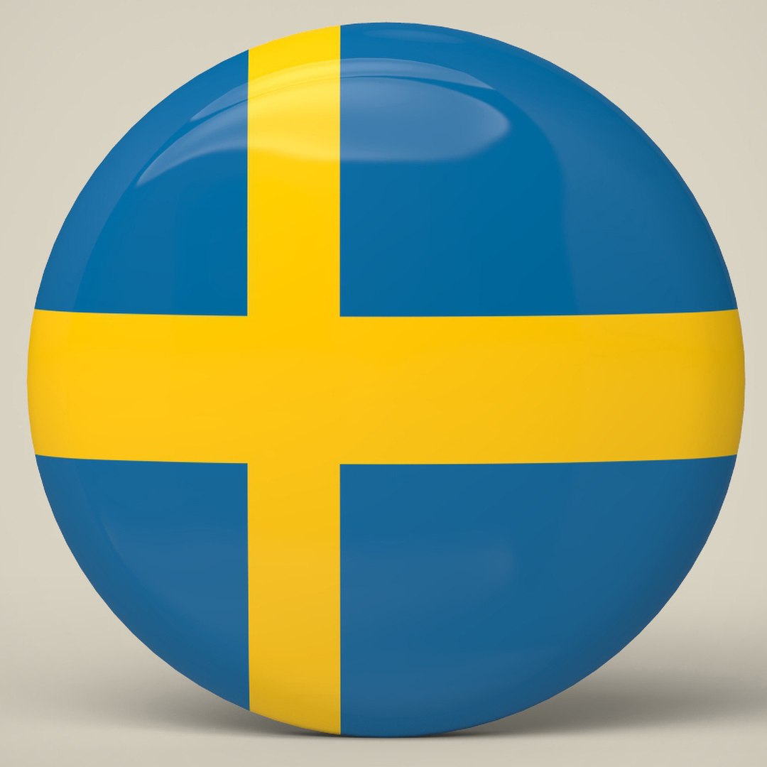 3D Model Sweden Badge - TurboSquid 1811111