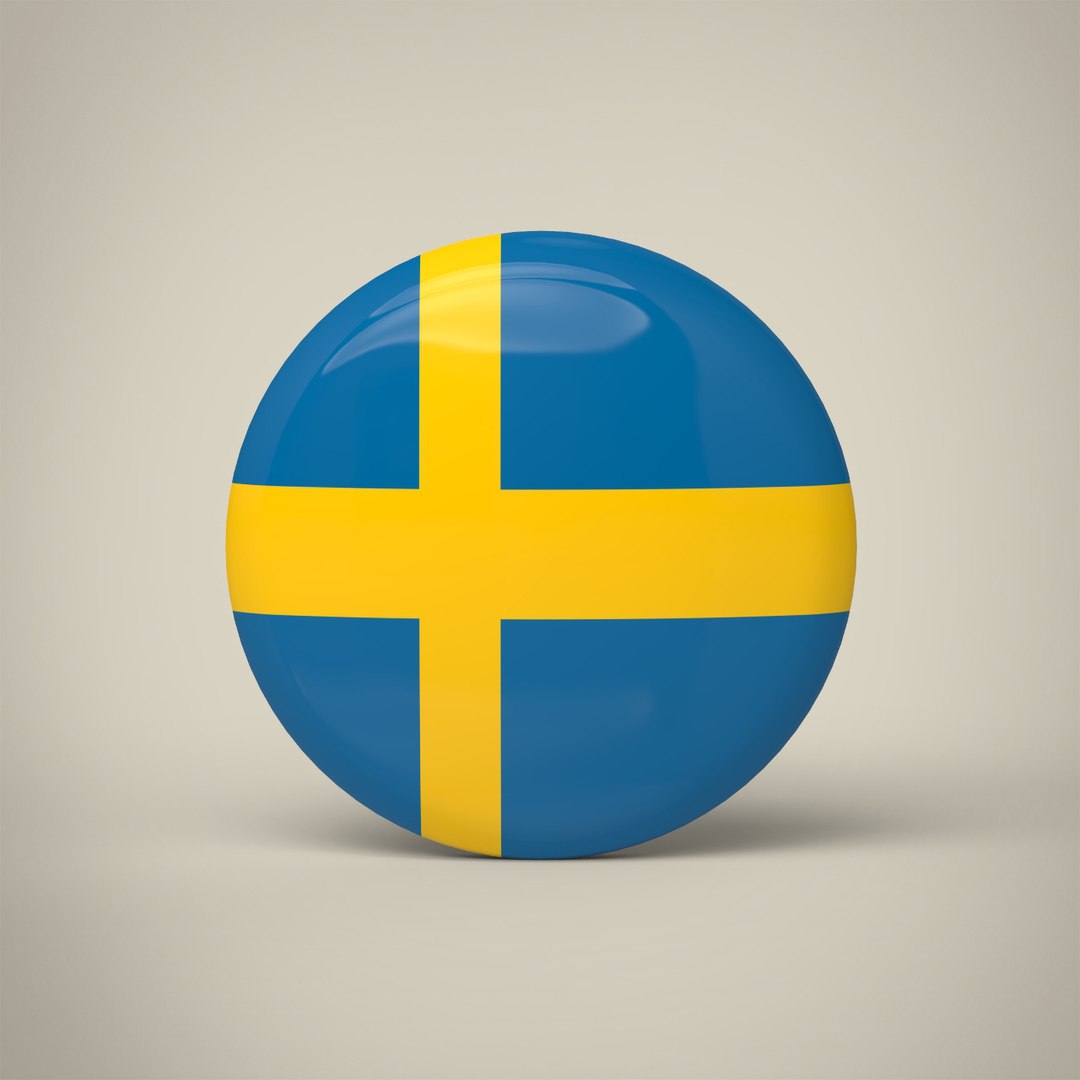 3D Model Sweden Badge - TurboSquid 1811111