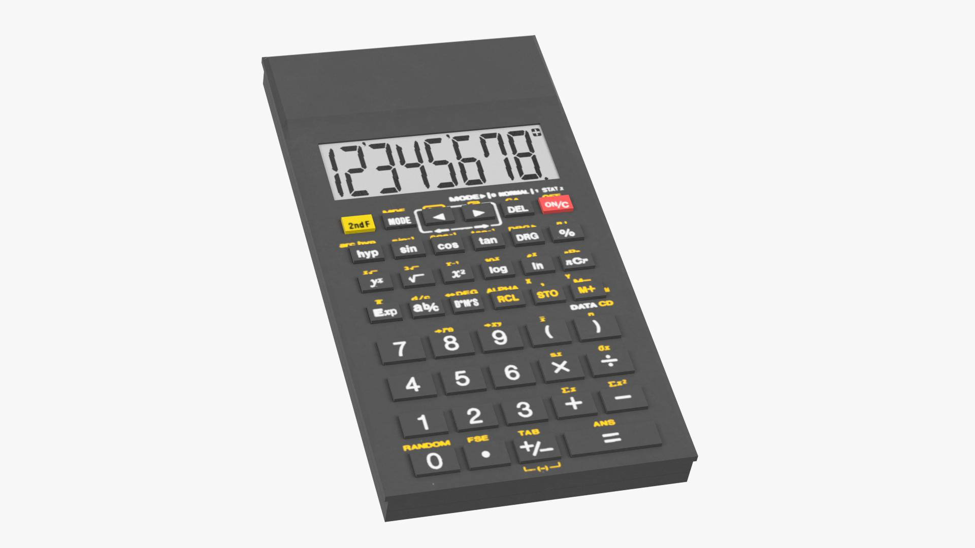 Electronic Calculator 2 3D Model - TurboSquid 1188215