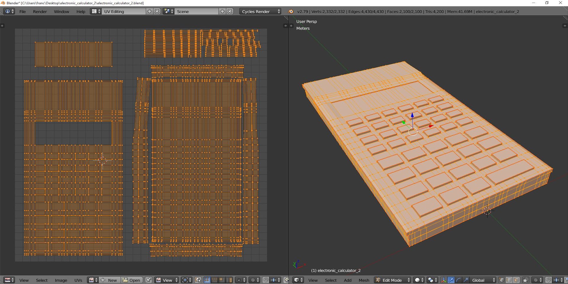 Electronic Calculator 2 3D Model - TurboSquid 1188215