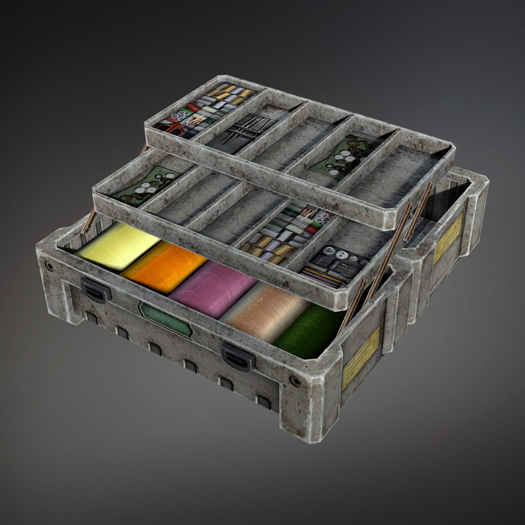 3d Set Sewing Tools Model