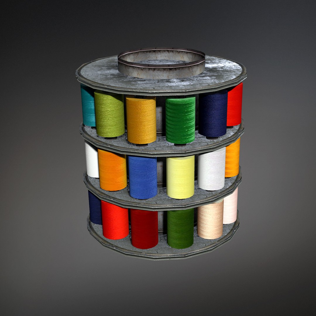 3d Set Sewing Tools Model