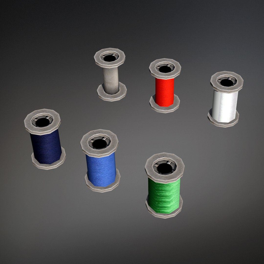 3d Set Sewing Tools Model