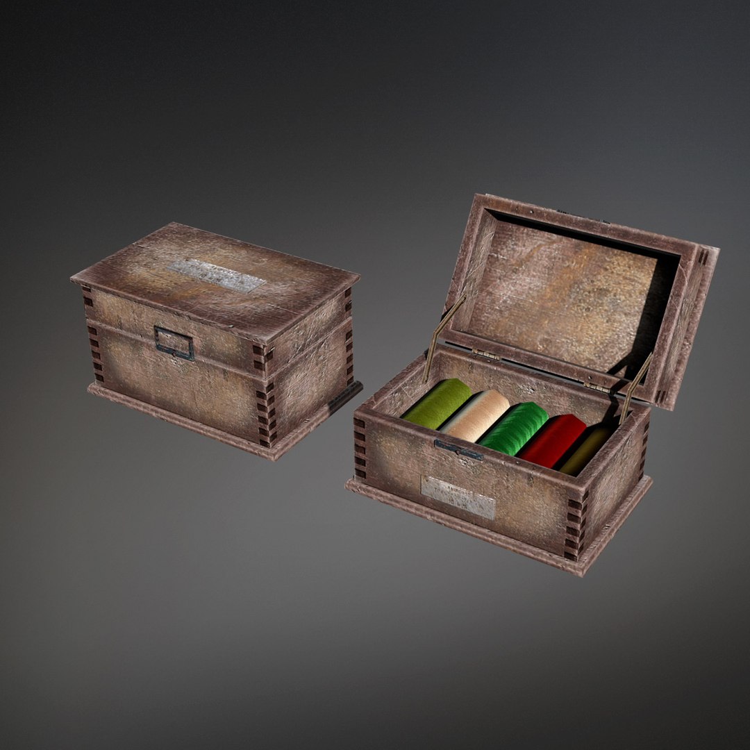 3d Set Sewing Tools Model