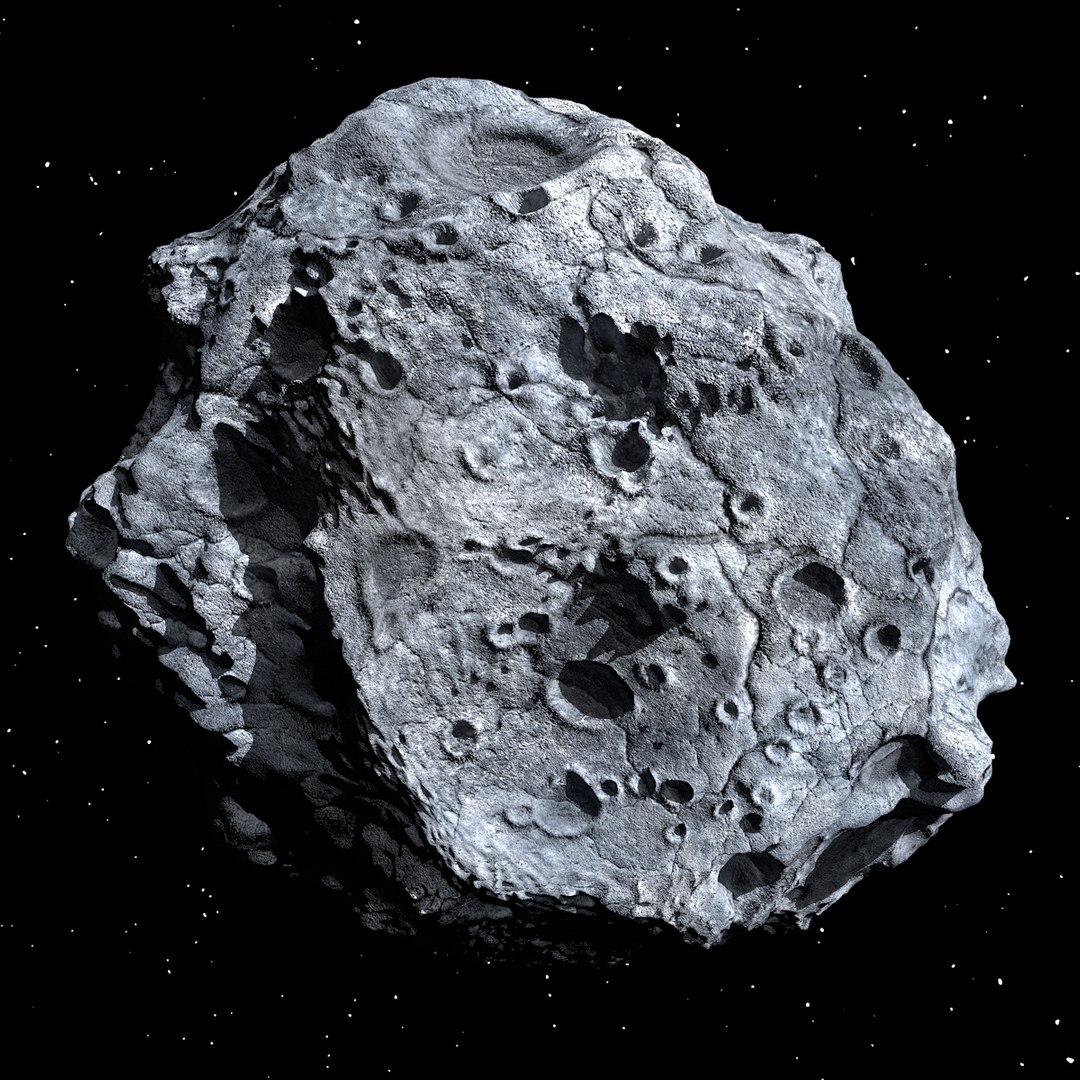 Modeled Asteroid 3d Model