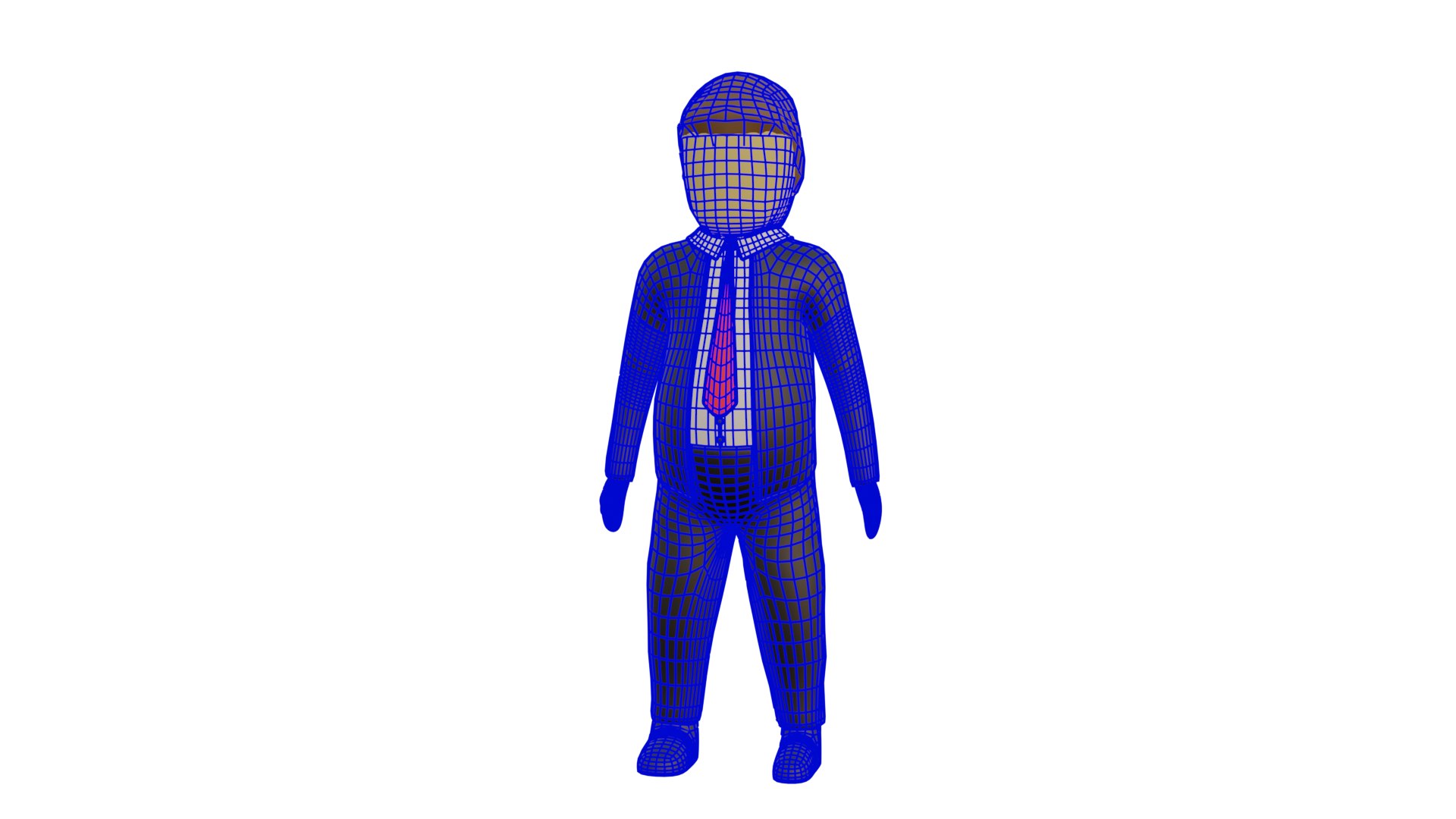 3D Tramp CharacterLow Poly Stickman Model - TurboSquid 2309337