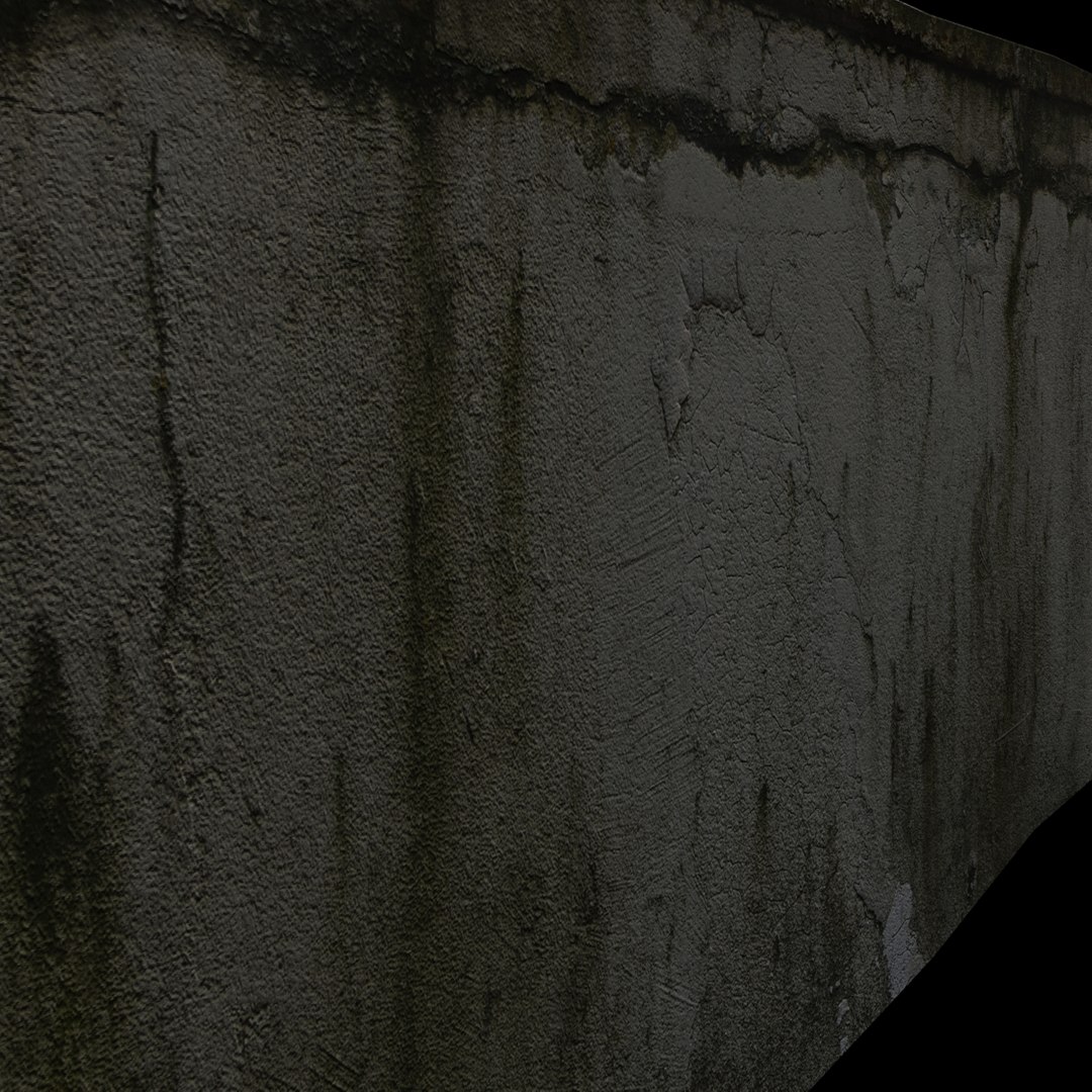 Free Damaged Wall 3d Model