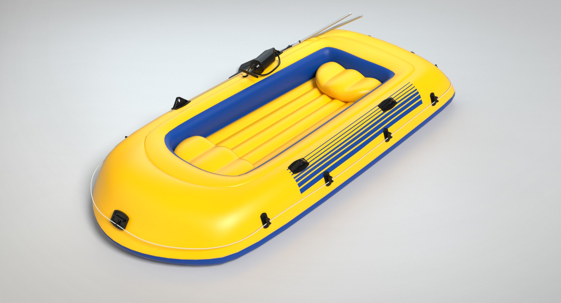 3D Inflatable Boat Model - TurboSquid 1152819