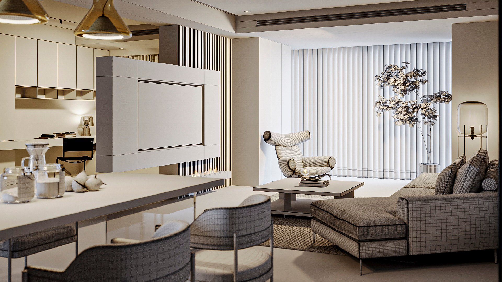 3D Modern Living Collection 01 For 3DsMax Model - TurboSquid 2215282