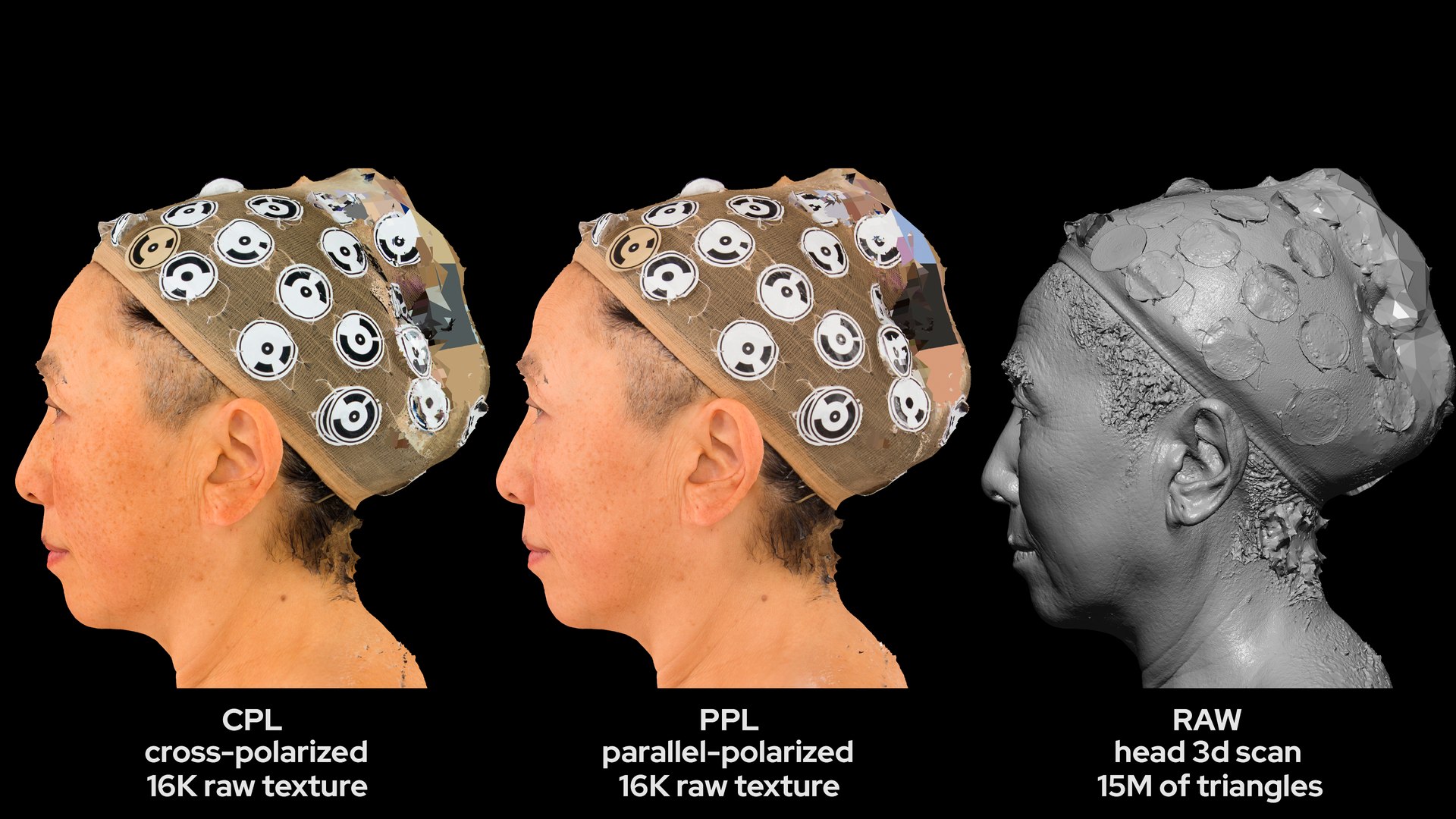 Asian Female 60s Head Scan 043 3D - TurboSquid 2107348