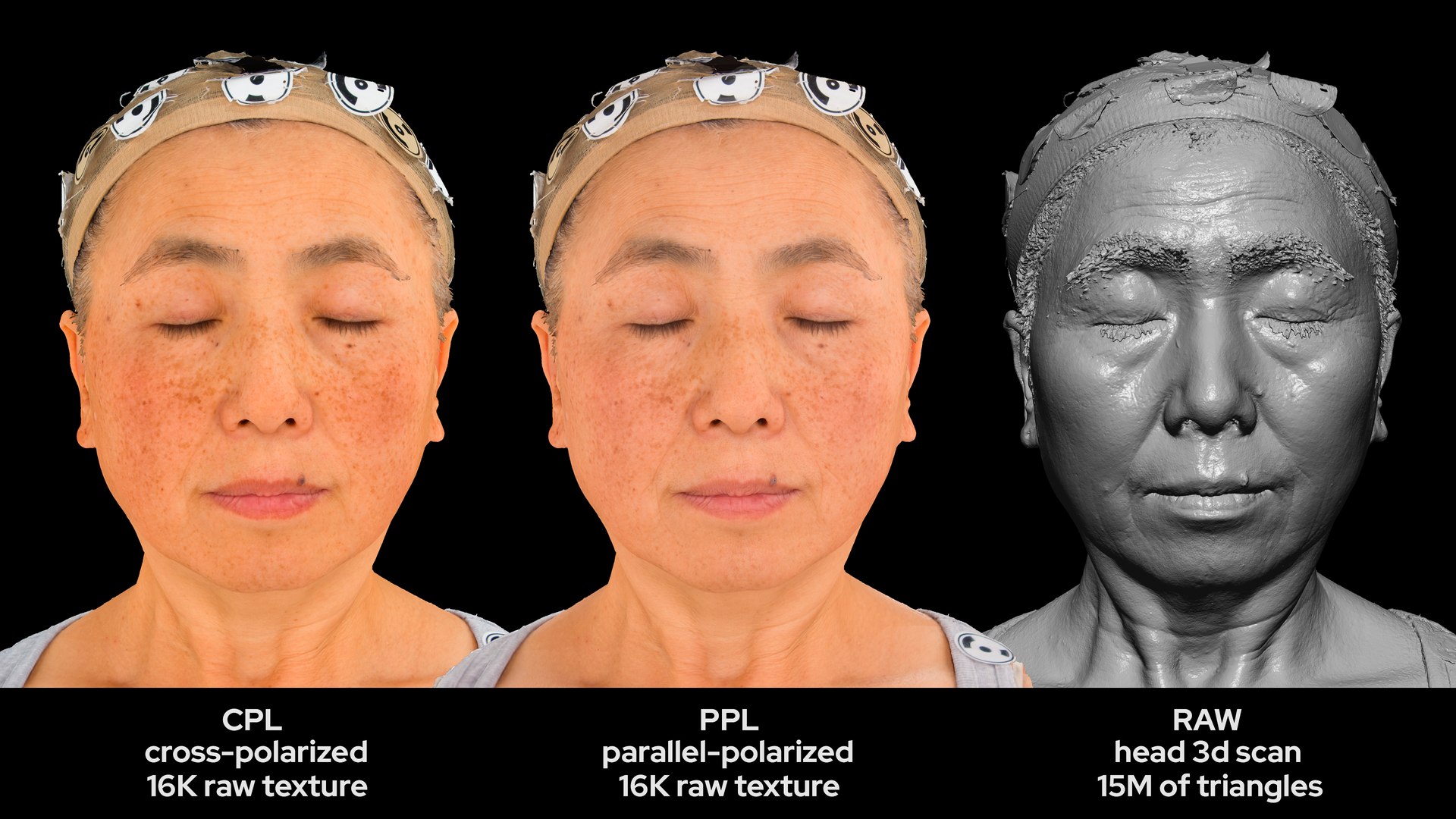 Asian Female 60s Head Scan 043 3D - TurboSquid 2107348