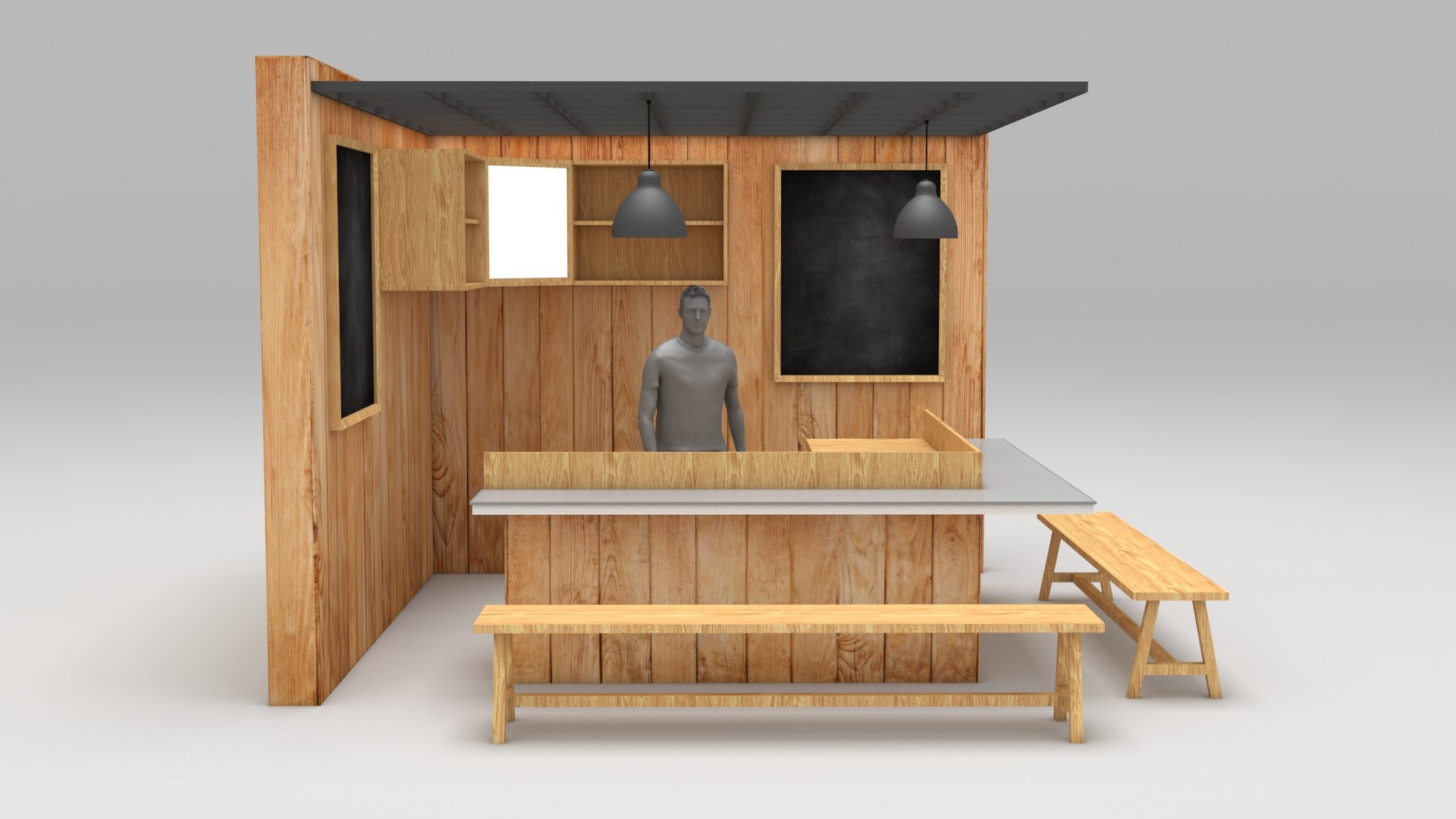 Food Stall 3D Model - TurboSquid 1585940