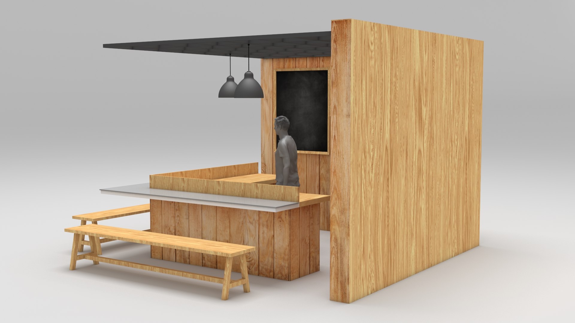 Food Stall 3D Model - TurboSquid 1585940