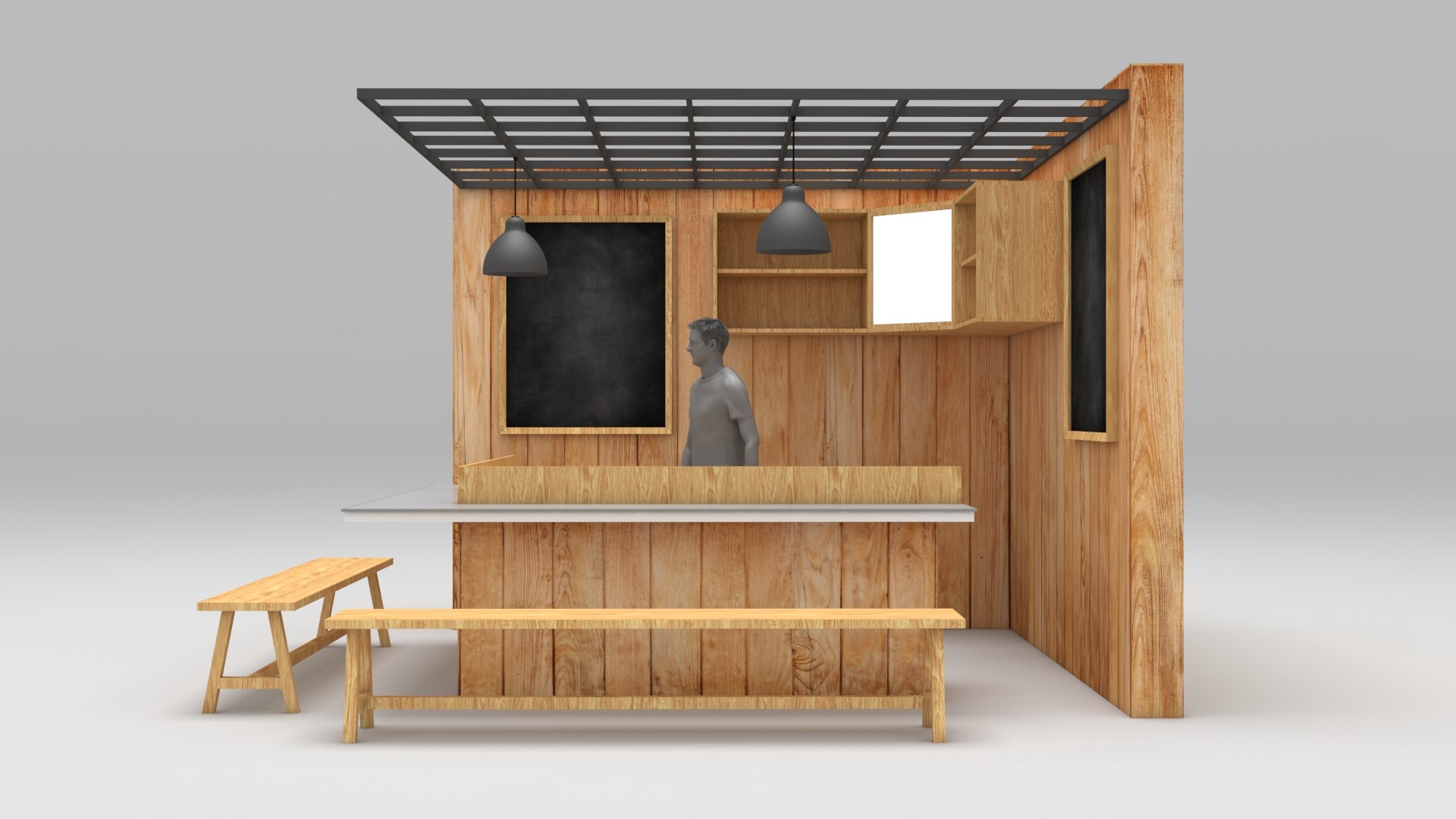 Food Stall 3D Model - TurboSquid 1585940