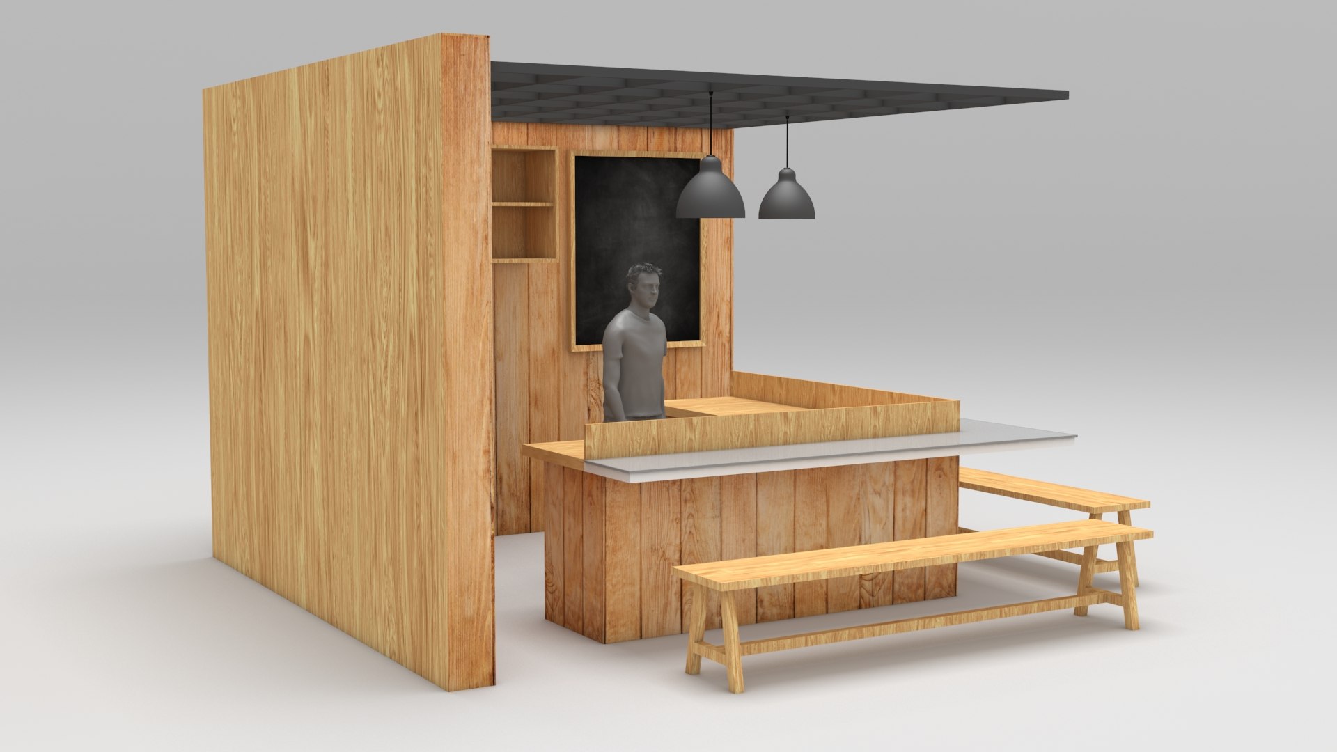 Food Stall 3D Model - TurboSquid 1585940