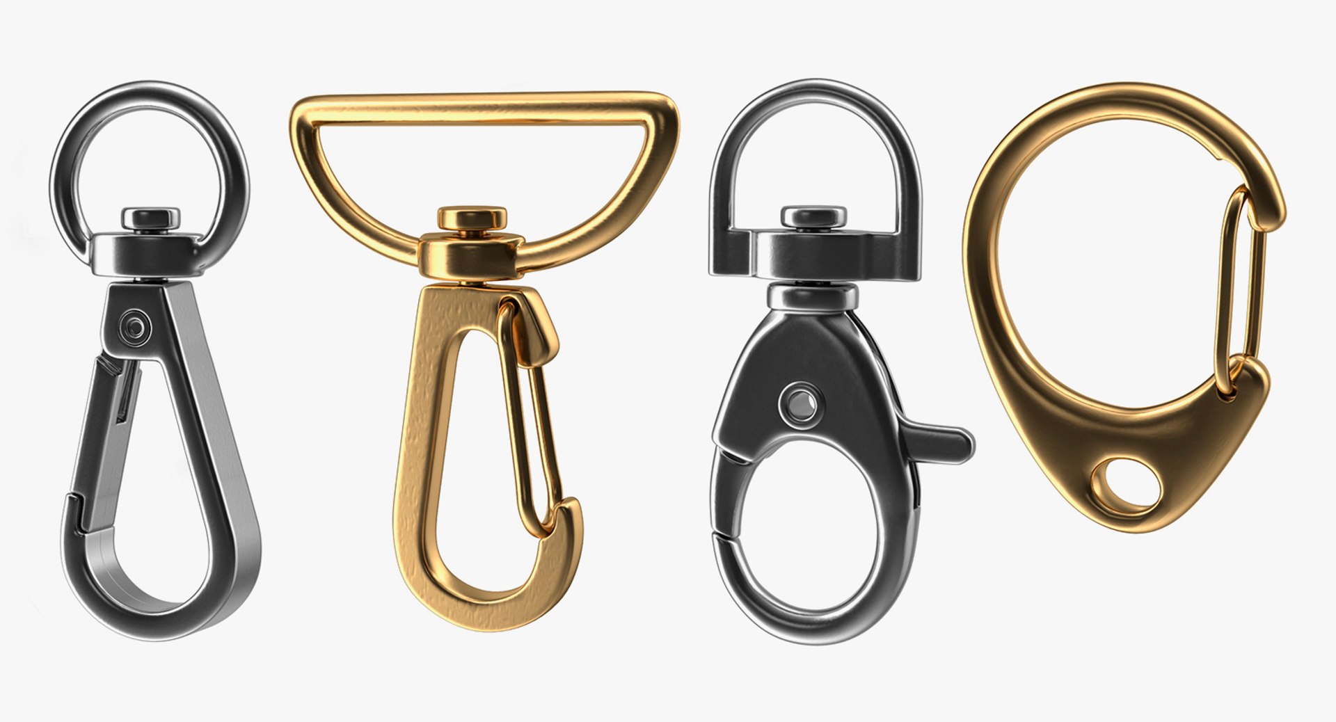 3D Snap Hooks Collection 2 - TurboSquid 2004324