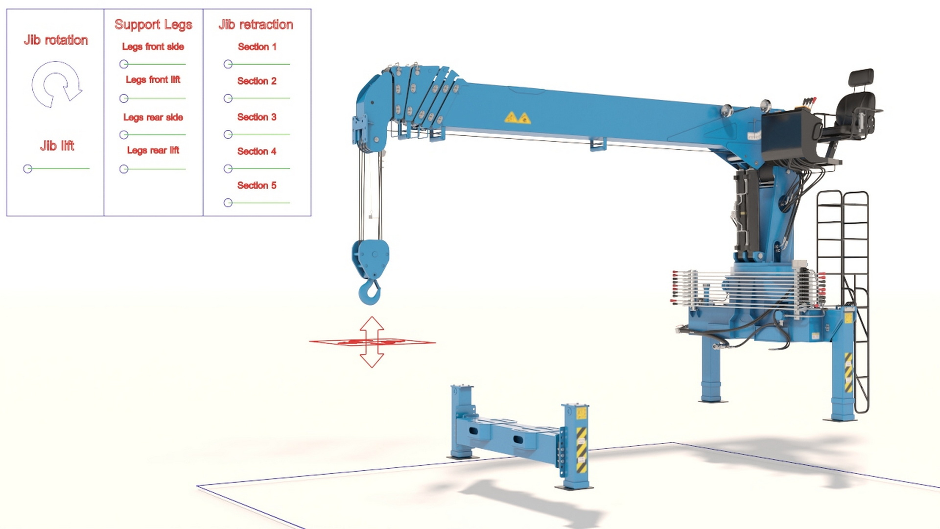3D Mobile Crane With Operator Seat Rigged - TurboSquid 2366362