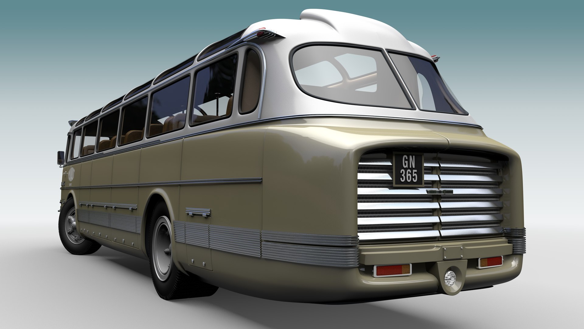 Ikarus Hungarian Long Distance Bus Gen-1 1955 3D - TurboSquid 2085720
