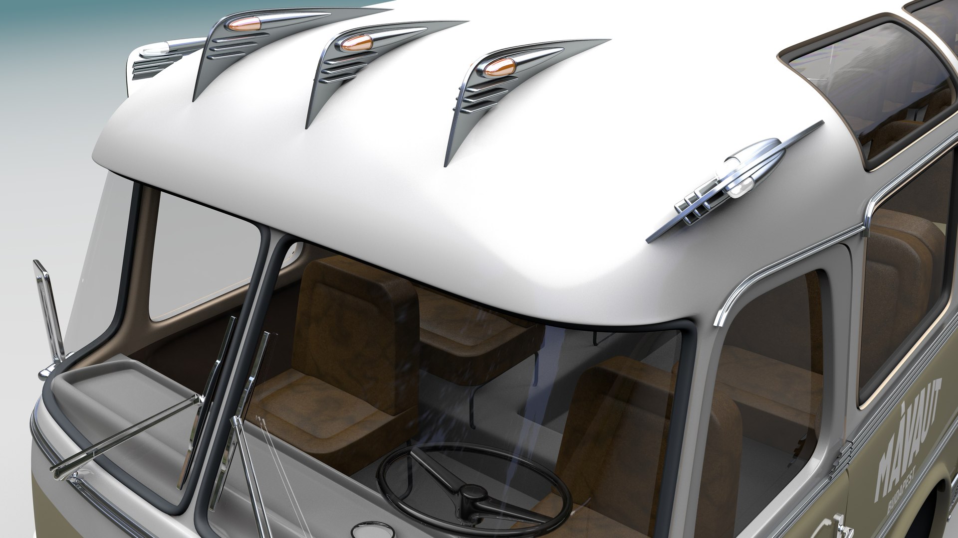 Ikarus Hungarian Long Distance Bus Gen-1 1955 3D - TurboSquid 2085720