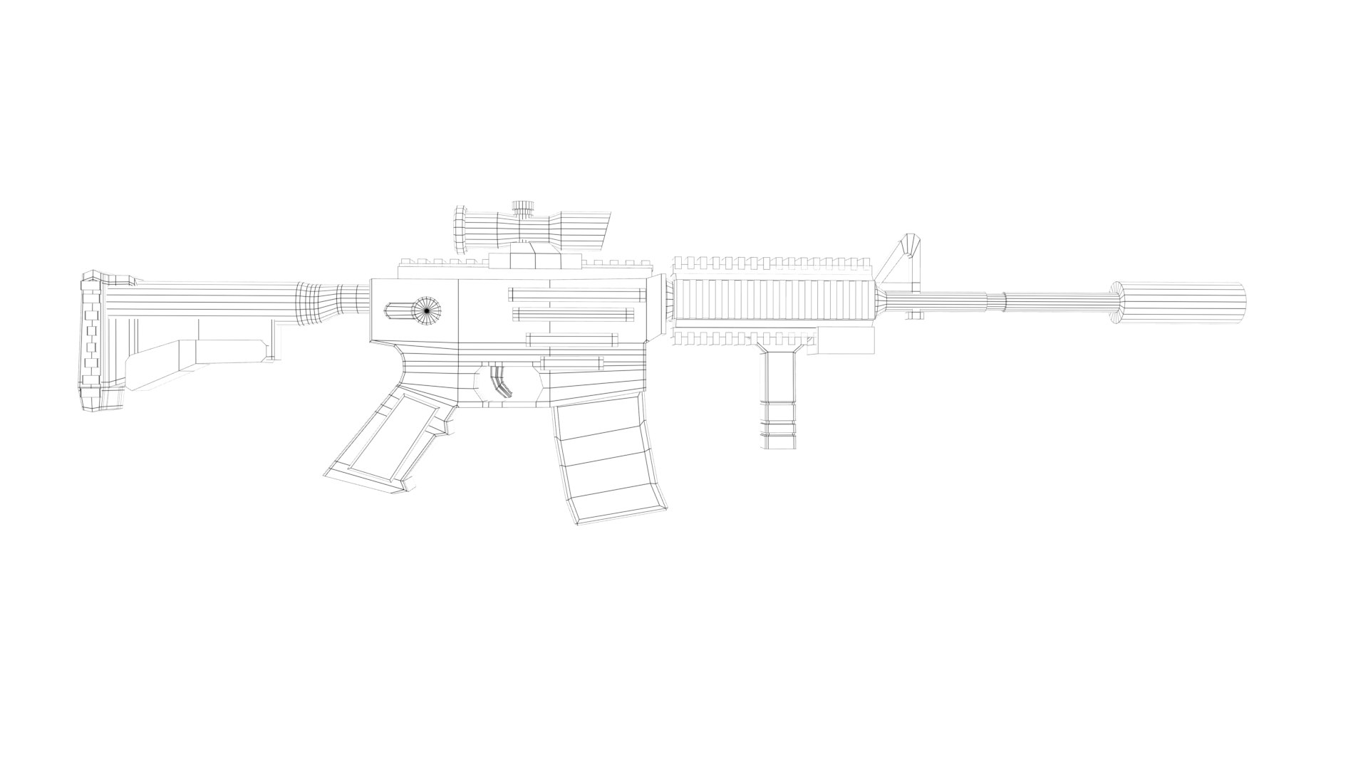 3D M416 Gun Model - TurboSquid 1794935