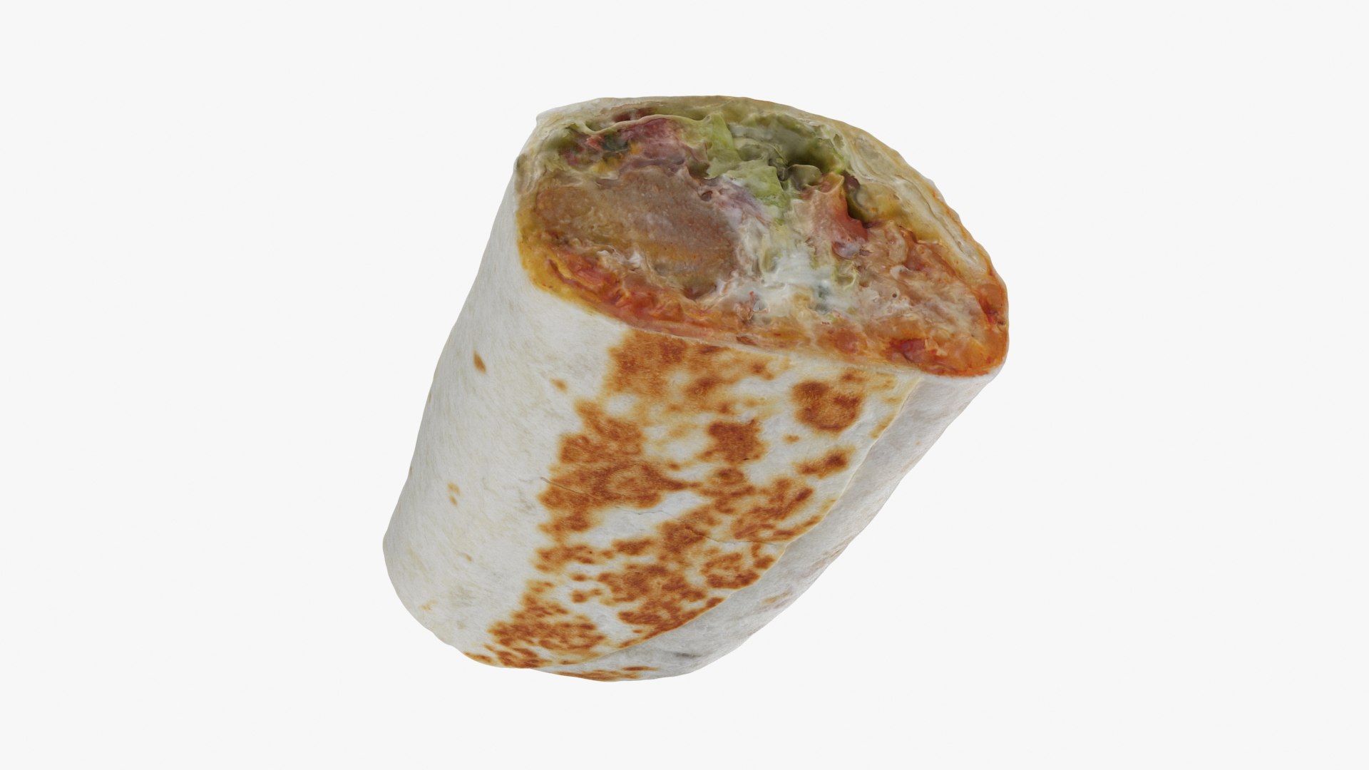 Burrito Half 01 Model - TurboSquid 2283900