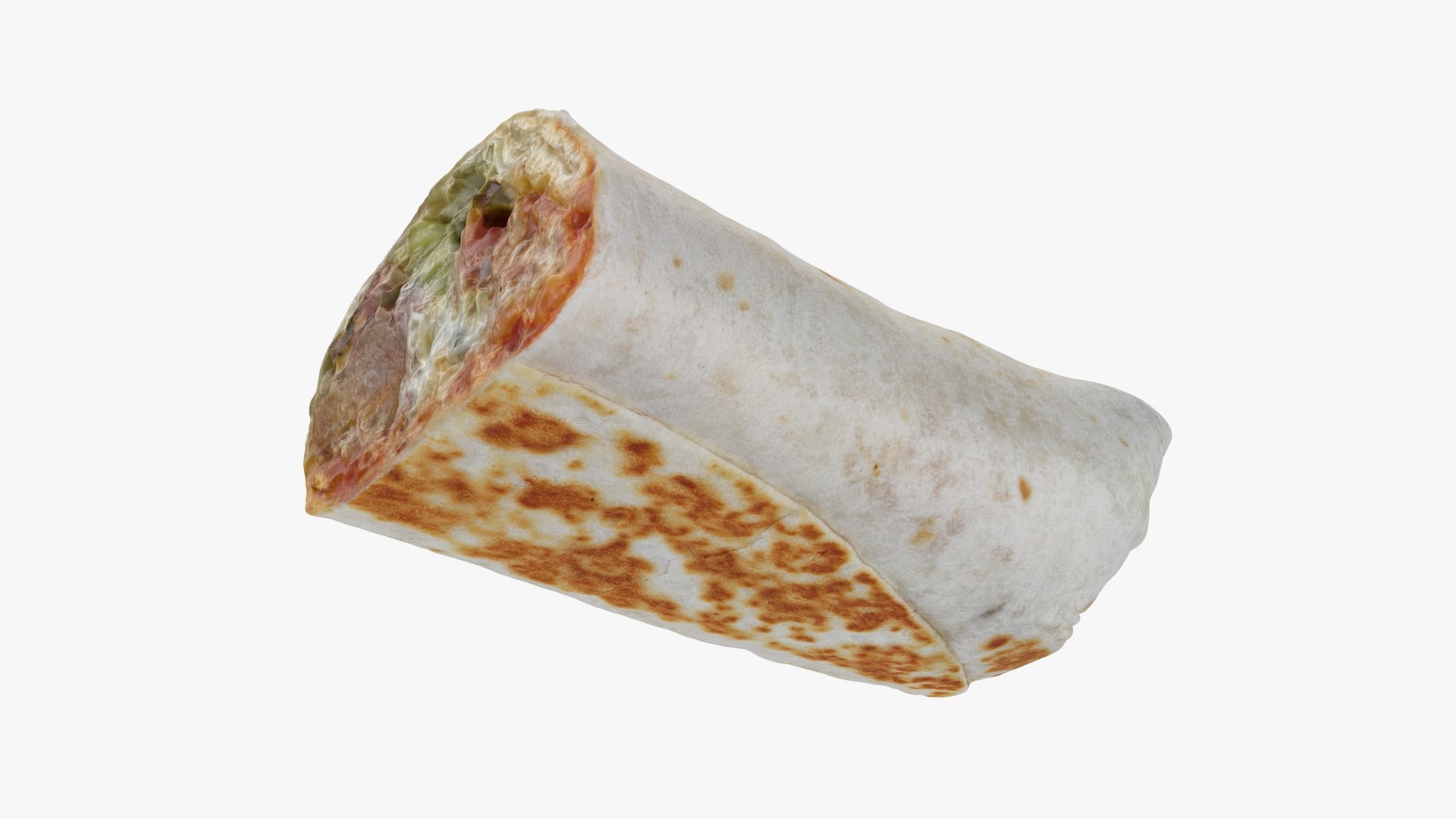 Burrito Half 01 Model - TurboSquid 2283900