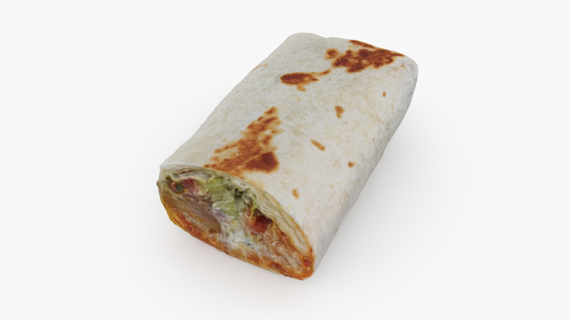 Burrito Half 01 Model - TurboSquid 2283900