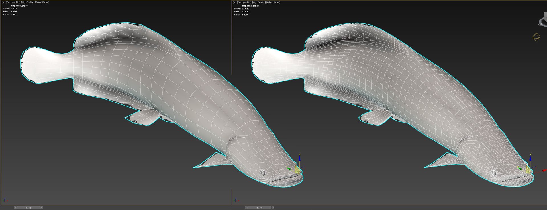 Fish Arapaima Gigas Low-poly 3D Model - TurboSquid 1923192