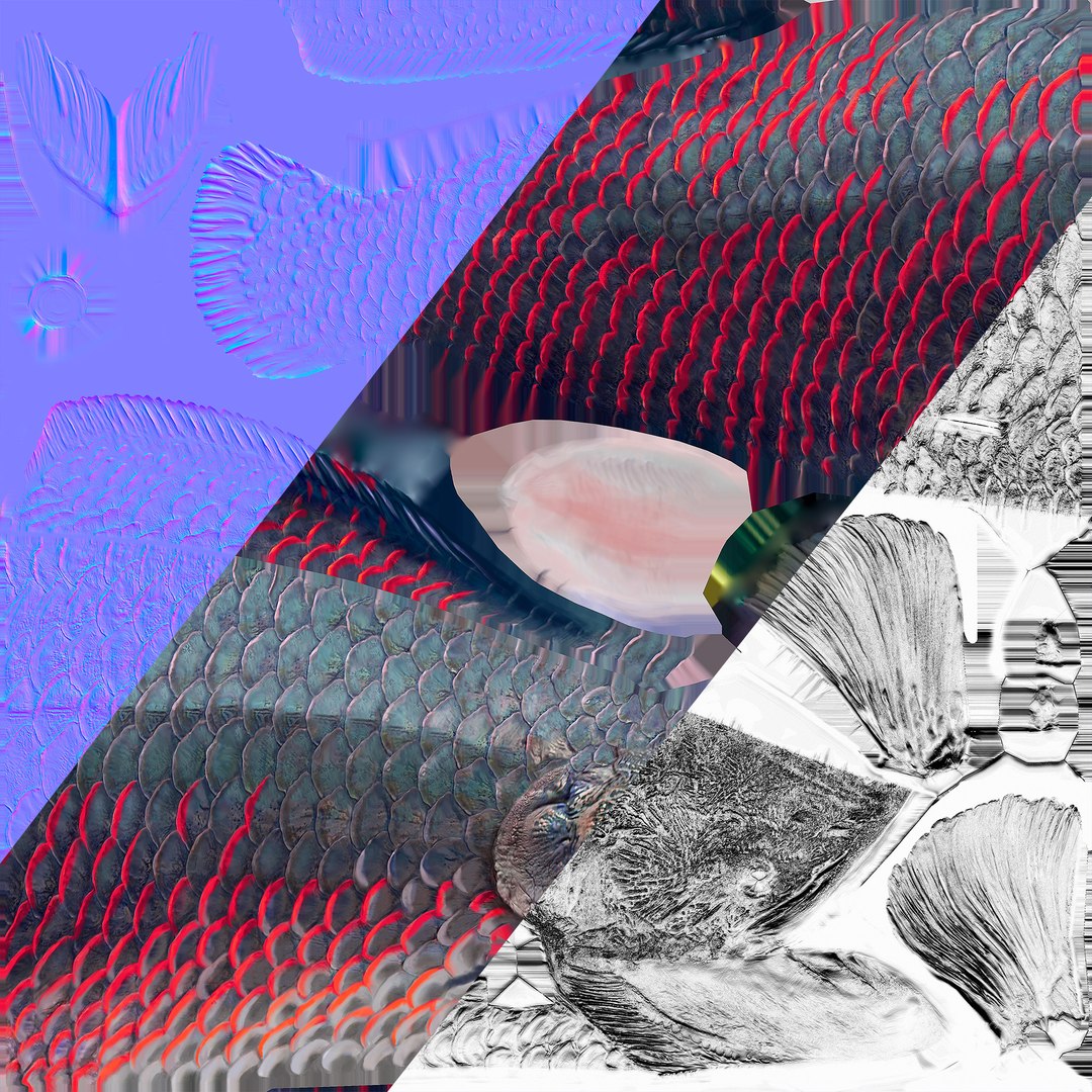 Fish Arapaima Gigas Low-poly 3D Model - TurboSquid 1923192