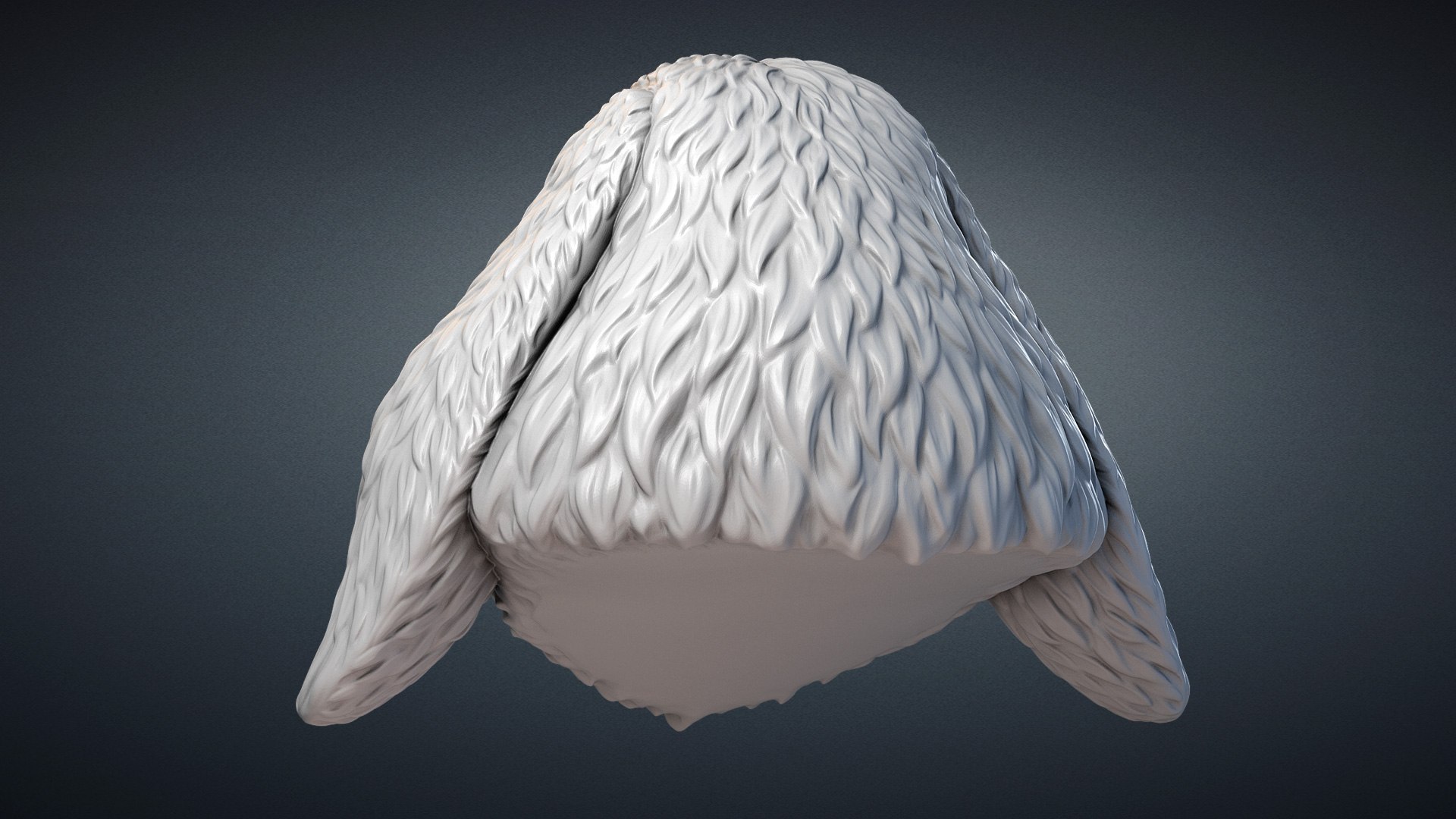 Rabbit Head Sculpture STL 3D Model - TurboSquid 1985020