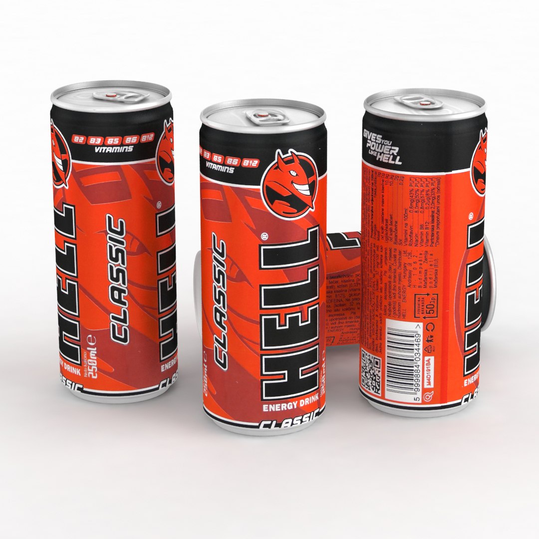 Beverage Can Hell Classic 250ml 2021 3D model - TurboSquid 1765220