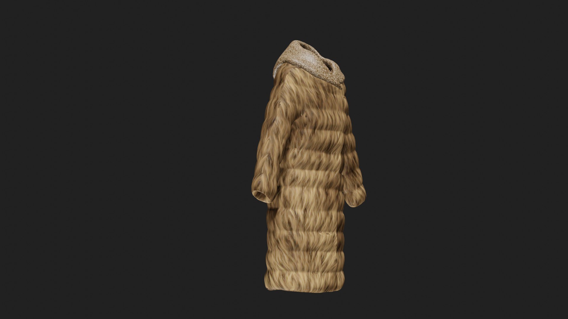 3D Fur Coat - TurboSquid 1777642