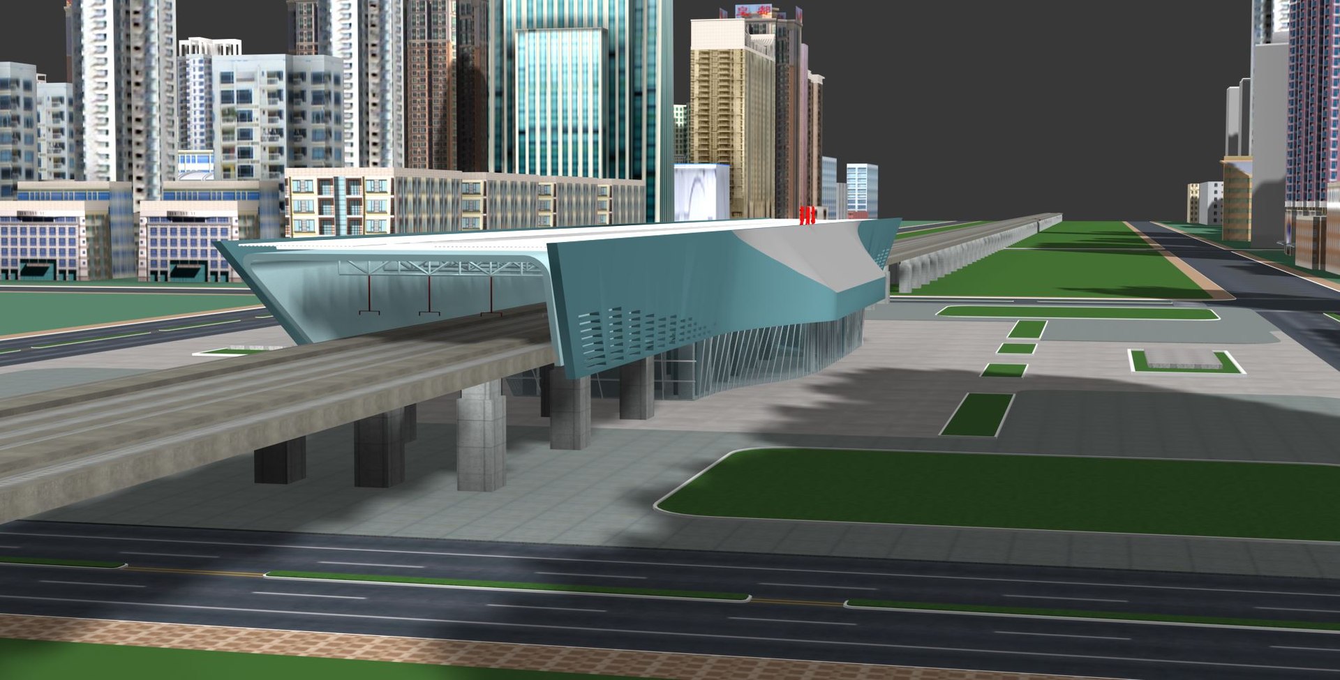 3D Railway Station - TurboSquid 1281064