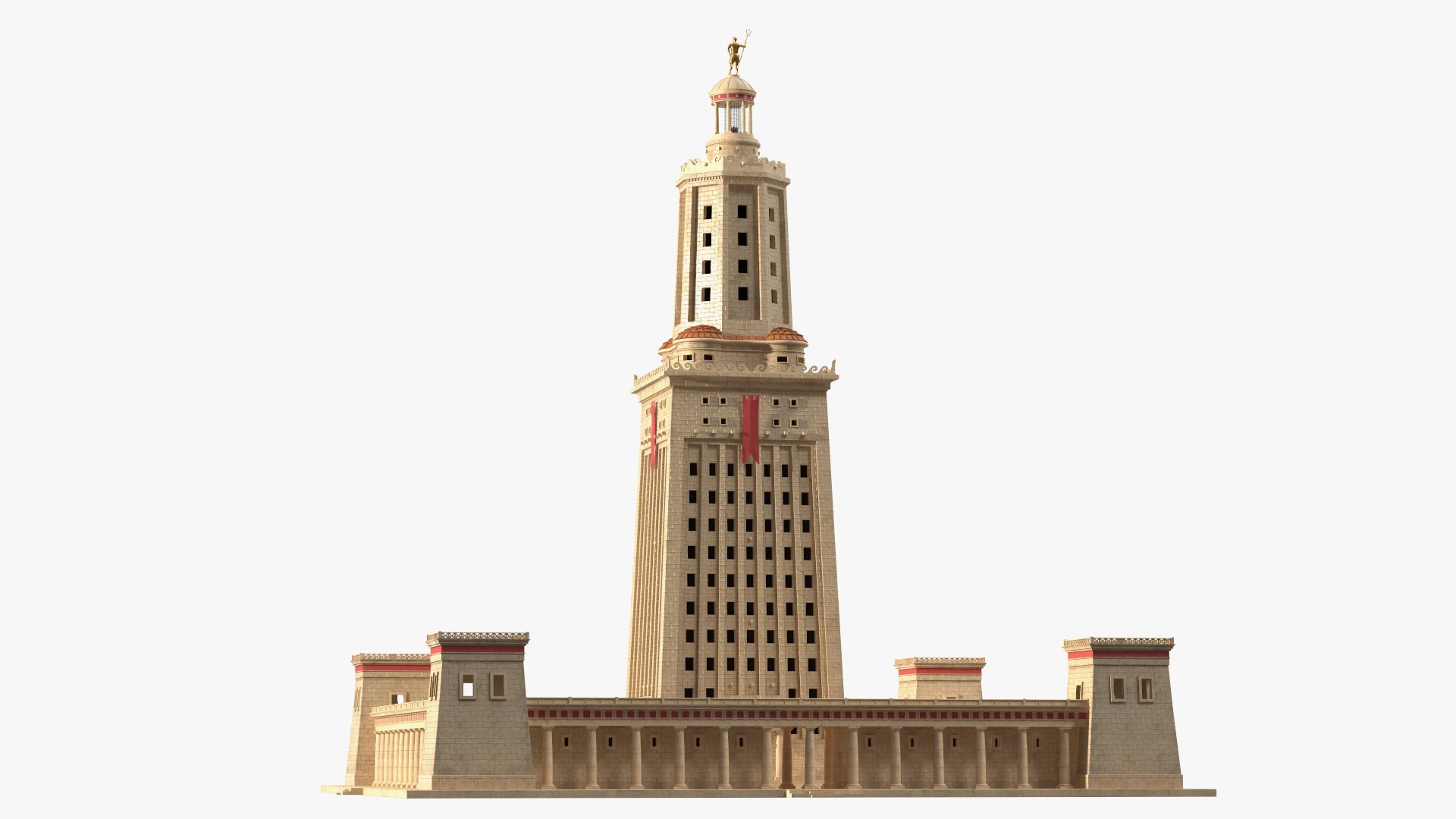 3D Lighthouse of Alexandria model - TurboSquid 1744184