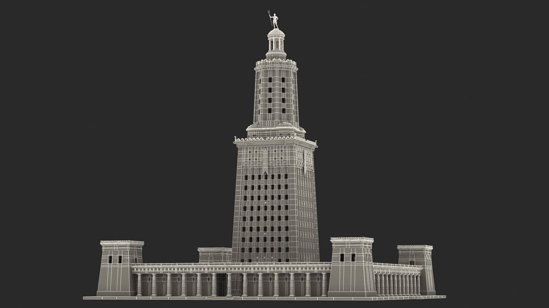3D Lighthouse of Alexandria model - TurboSquid 1744184