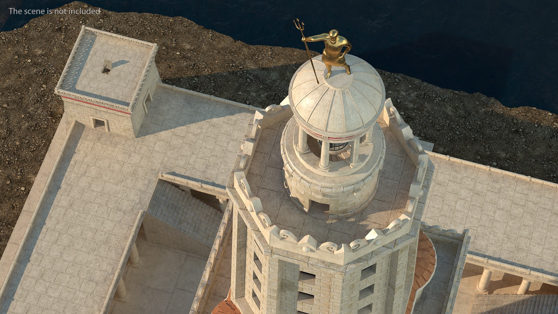 3D Lighthouse of Alexandria model - TurboSquid 1744184