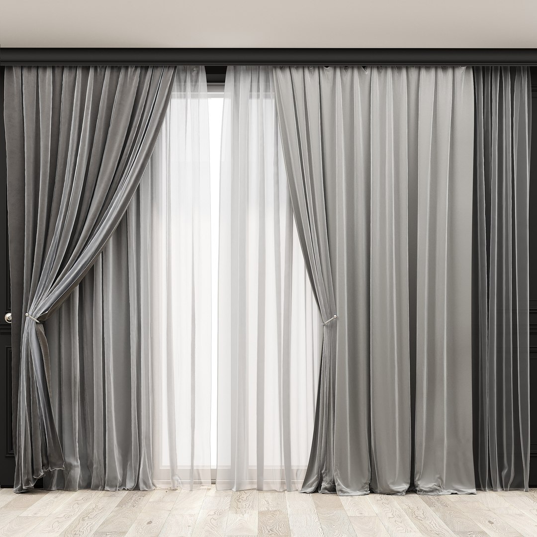 Curtain Set 522C 3D Model - TurboSquid 2117695