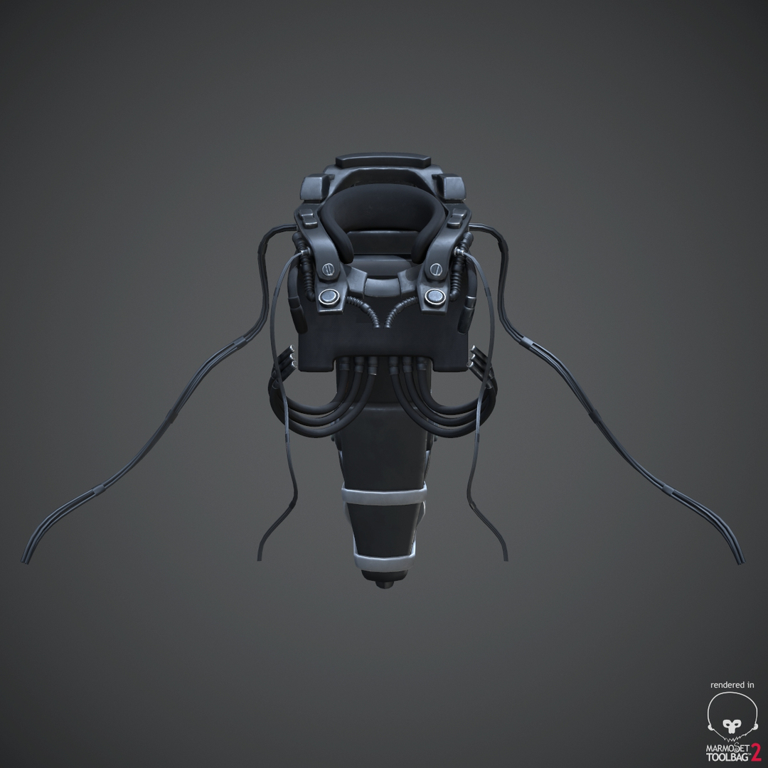 jetpack pbr marmoset 3d model