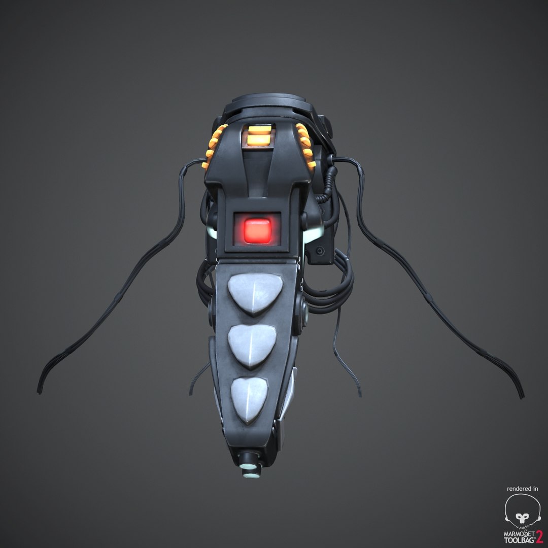 jetpack pbr marmoset 3d model