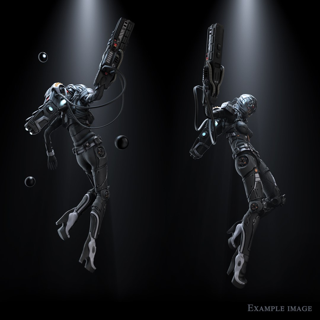 jetpack pbr marmoset 3d model