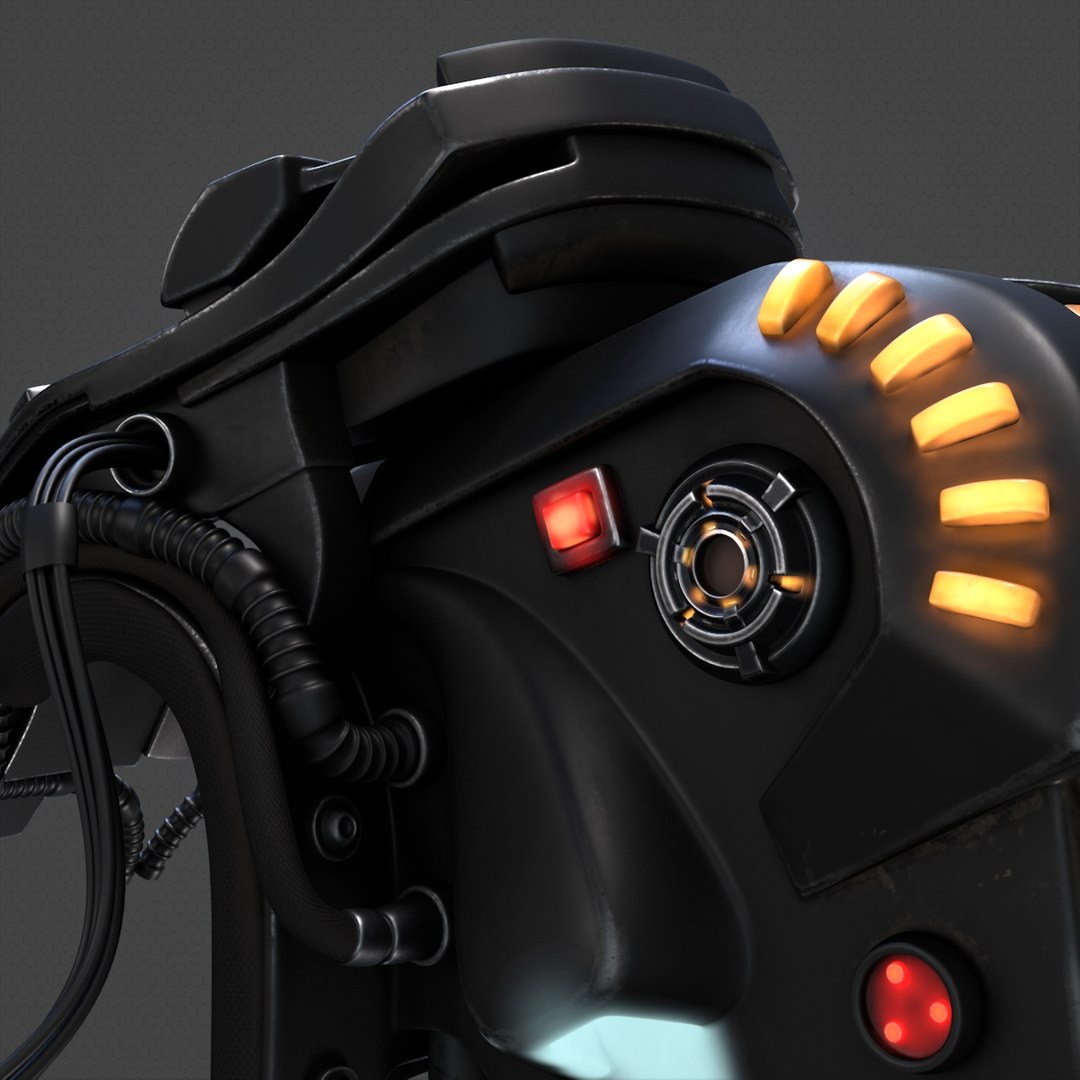 jetpack pbr marmoset 3d model