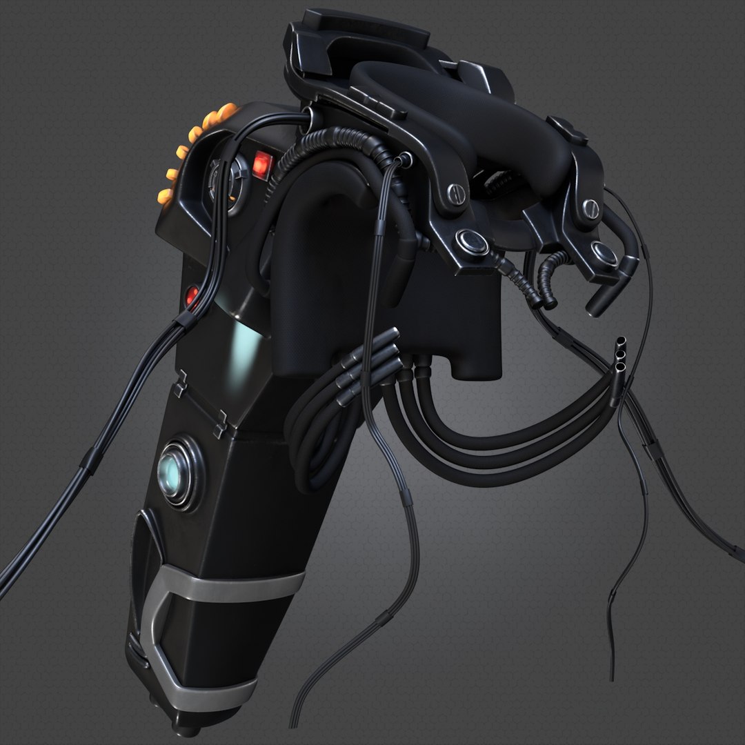 jetpack pbr marmoset 3d model