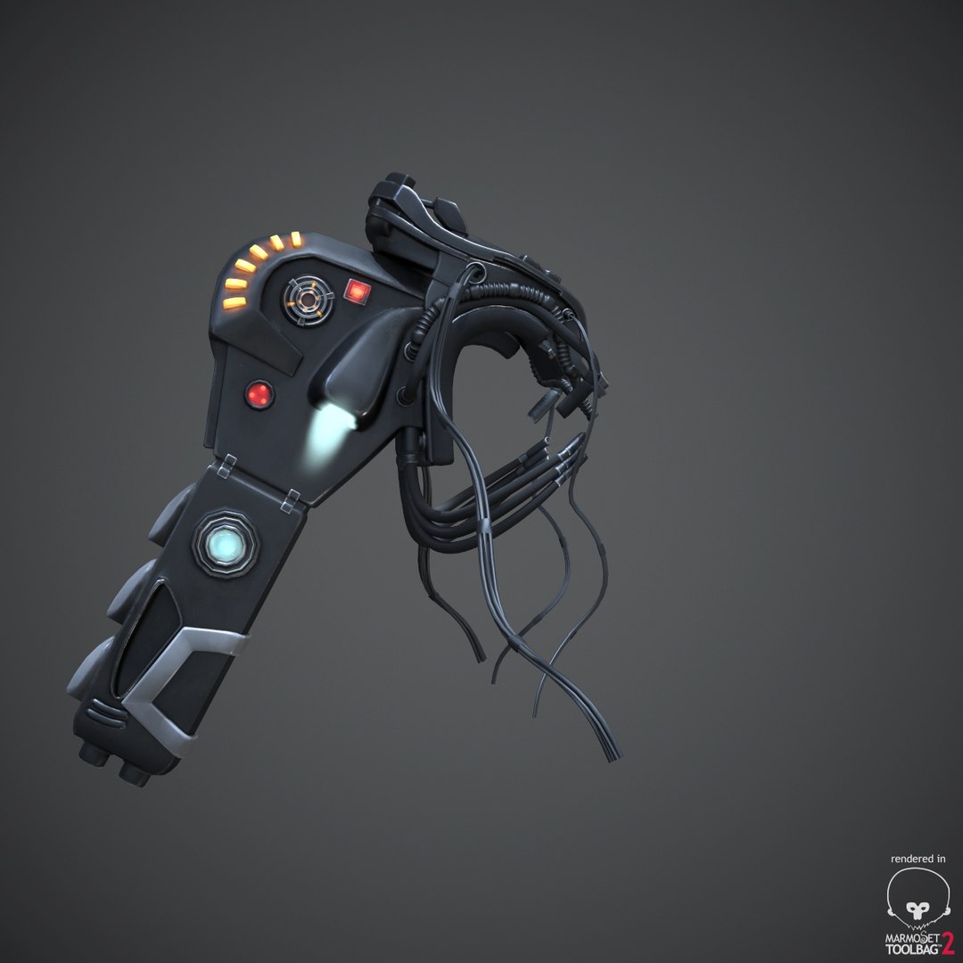 jetpack pbr marmoset 3d model