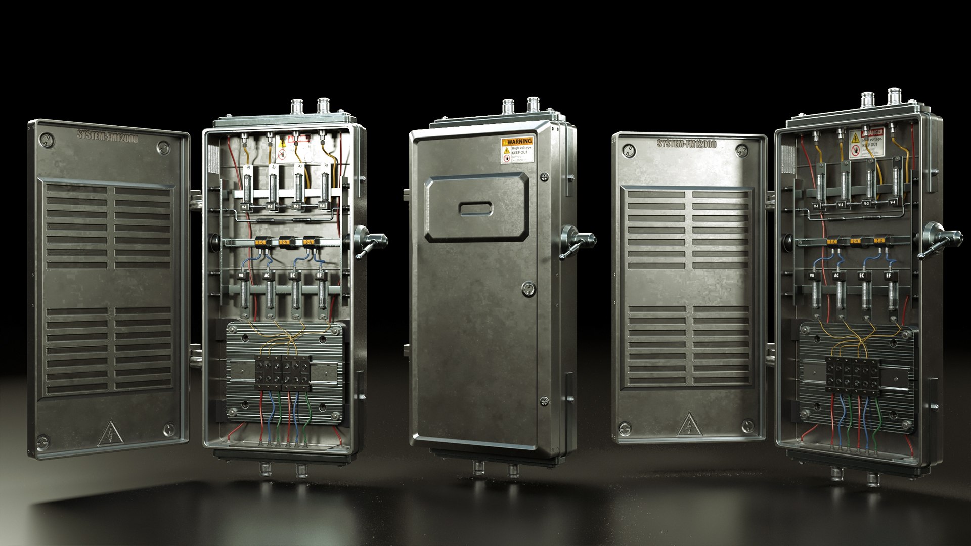 3D Electrical Boxes And Panels - TurboSquid 2336778